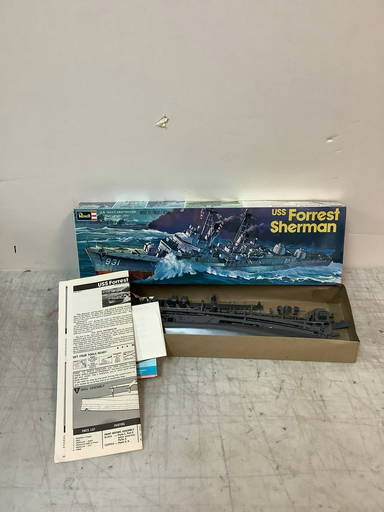 Vintage Revell Uss Forrest Sherman Model Kit