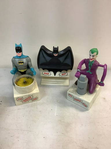 Lot of 1975 Batman & Joker Pencil Sharpener & Stapler, not working ...