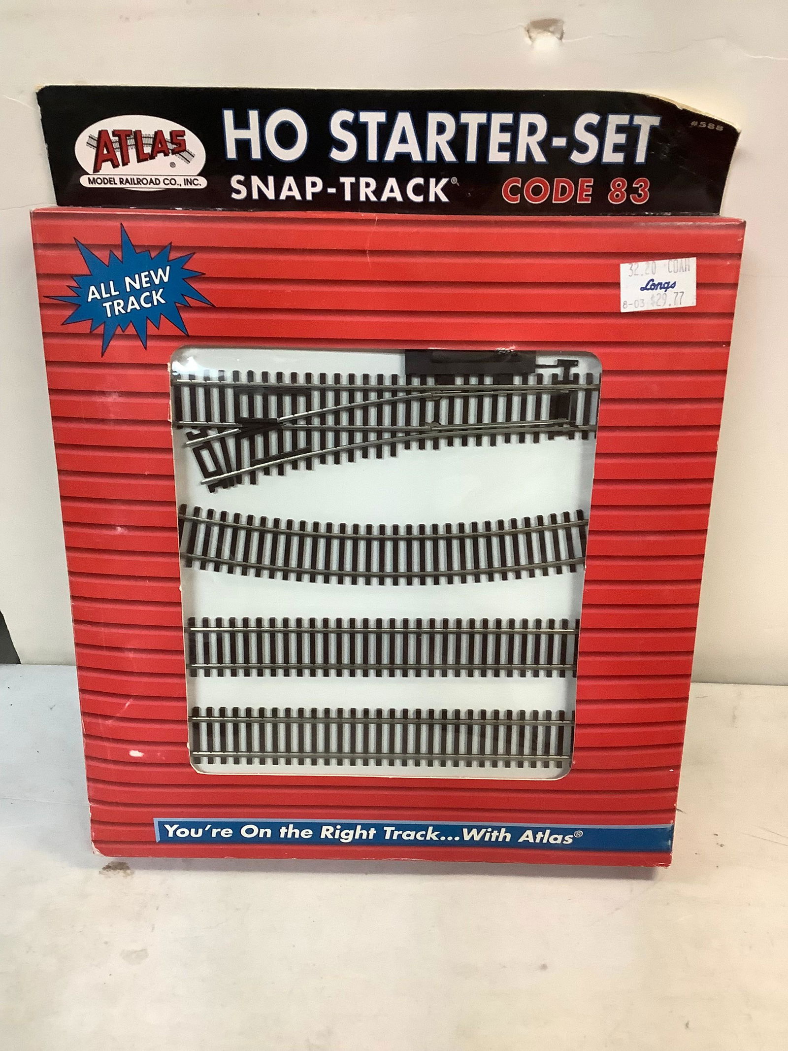 Atlas Model Railroad Ho Starter Set Snap Track Code 83