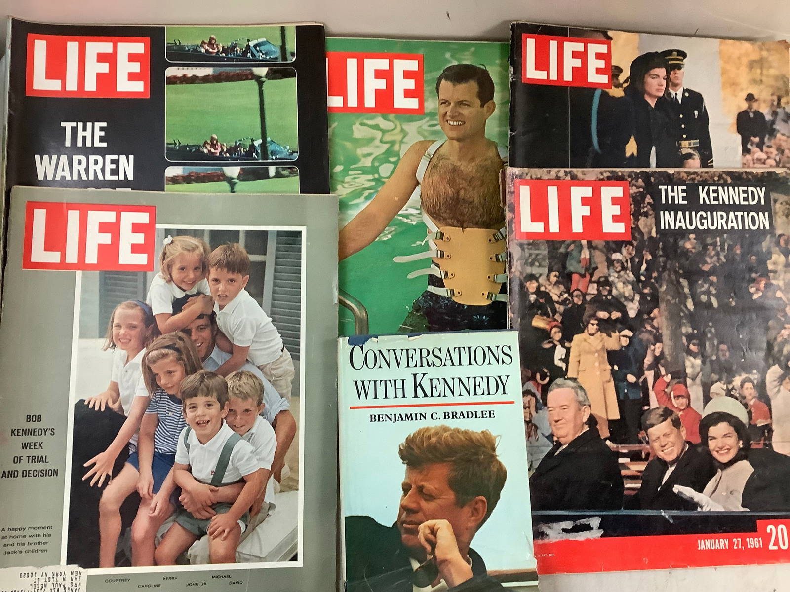 Lot Of Kennedy Life Magazines And Book Auction