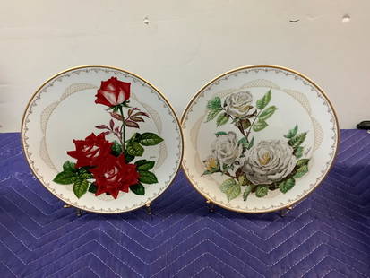Lot Of 2 The Edward Marshall Boehm Roses Of Excellence Collection ...