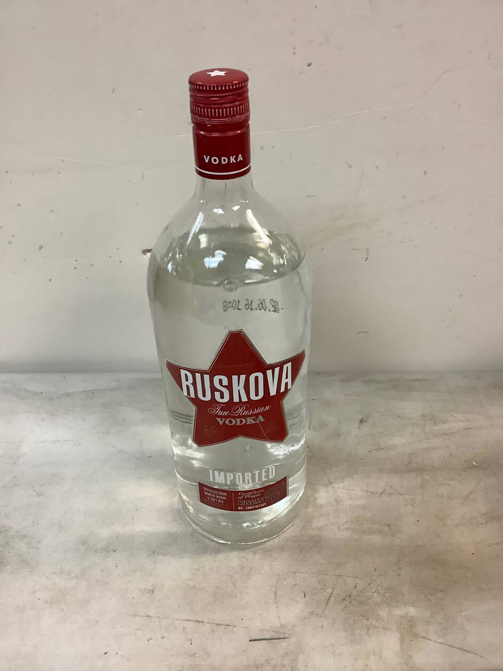 Sealed Rusakova True Russian Vodka 1.75 Liters Auction