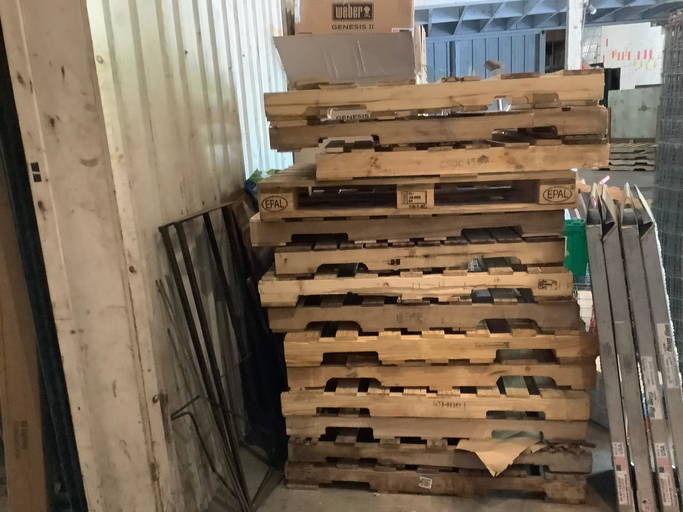 Stack Of 48x40 Wood Pallets