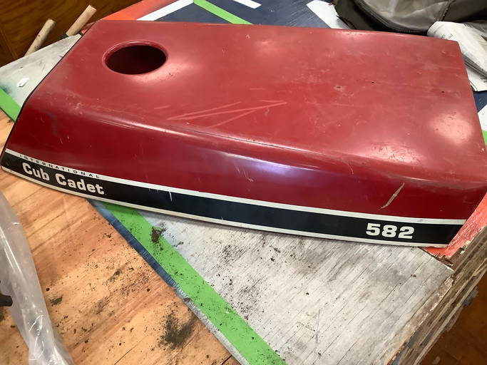 International Cub Cadet 582 Tractor Hood Cover (original Red Color)