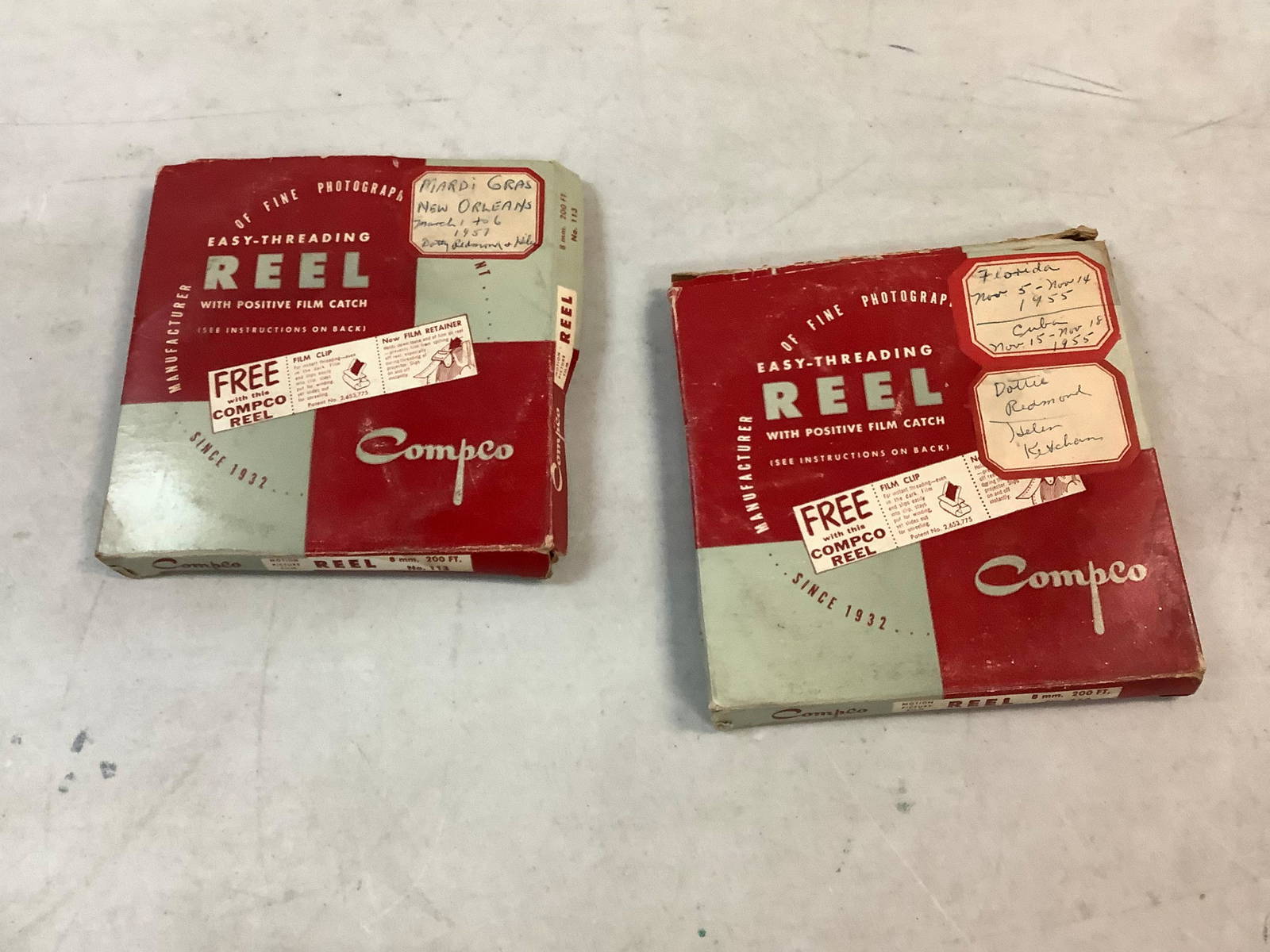 Lot Of 2 Vintage Compco Film Reels Auction