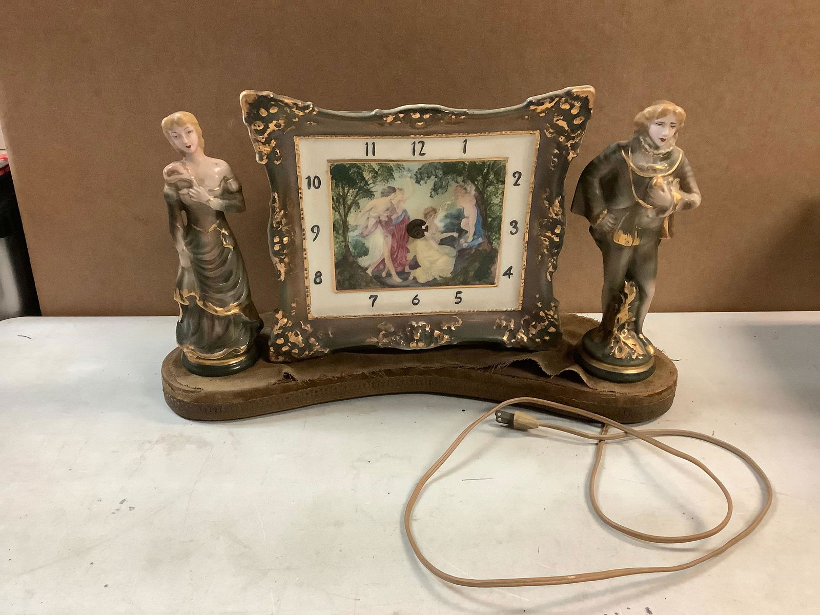 Vintage Early 1800's Sessions Self Starting Clock 11x17