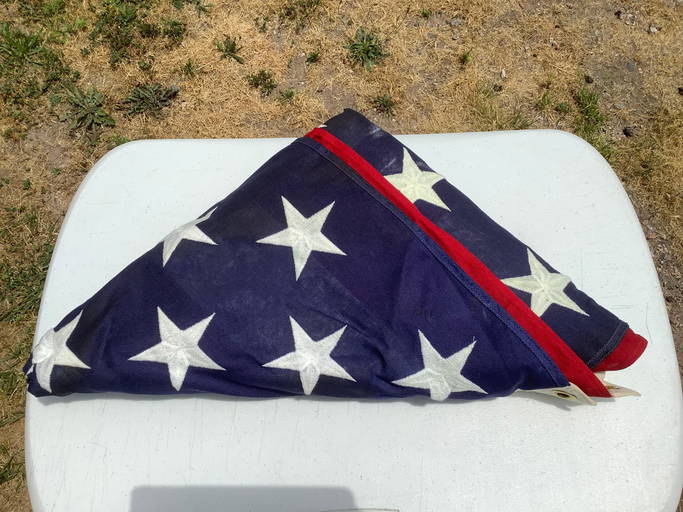 Vintage Interment Flag Approx. 10ft