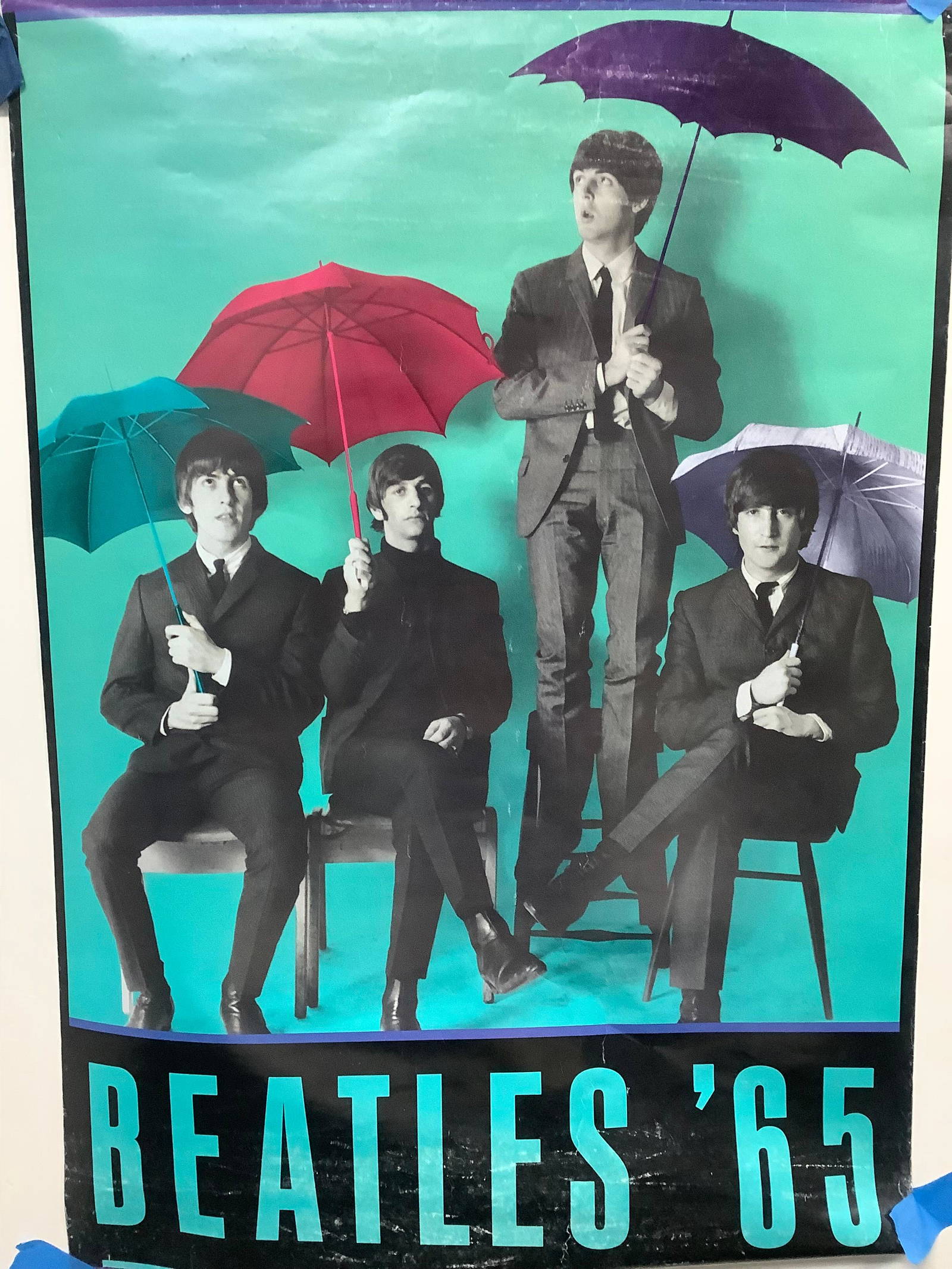 The Beatles 1965 Decorative Poster (36 In X 24 In) Auction