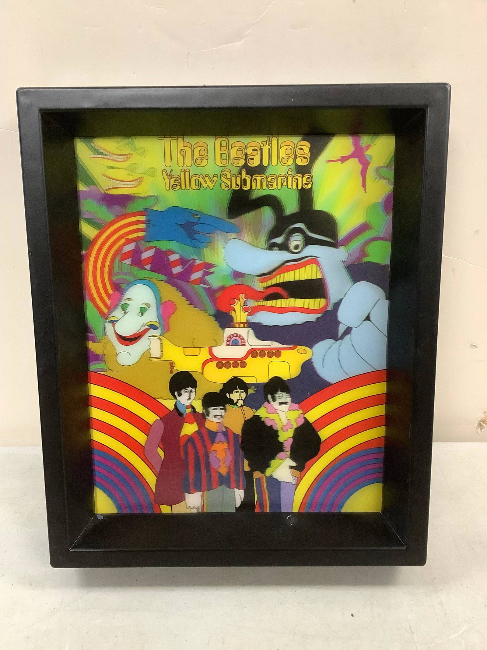 The Beatles Yellow Submarine Moving Art 11.5in.x9.5in. Auction