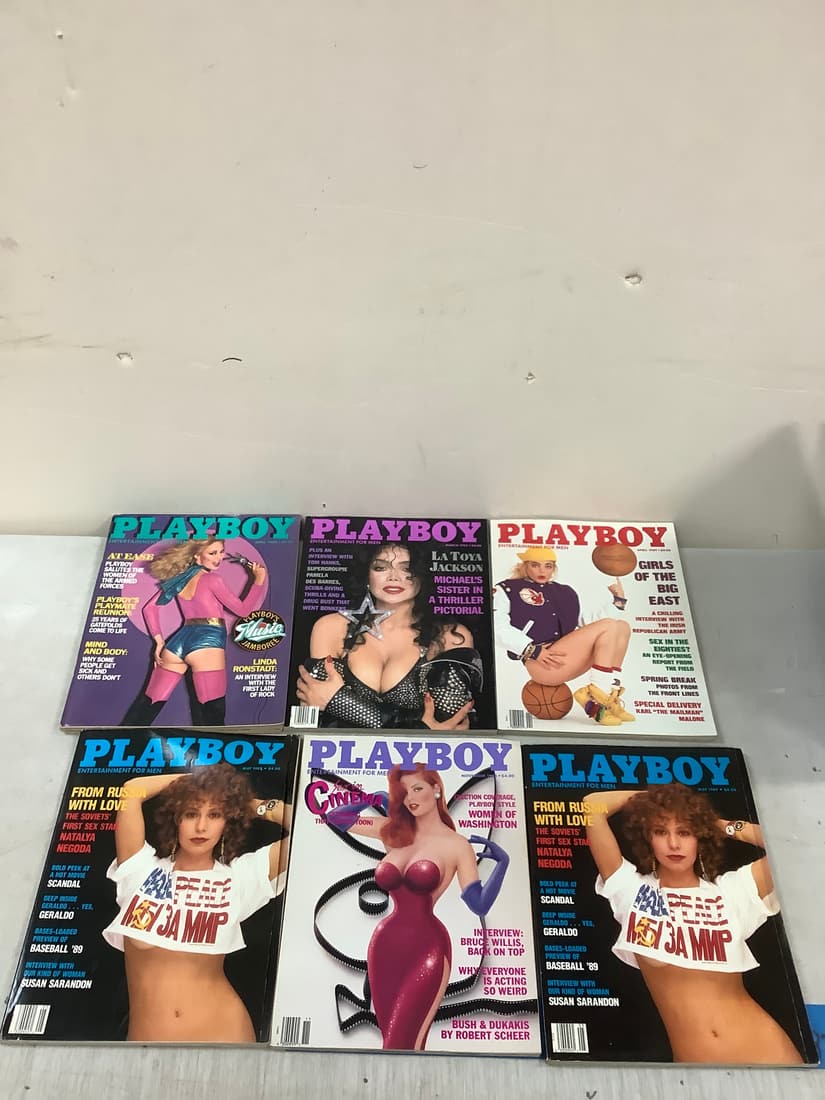 Lot Of 1980's Playboy Magazines Auction