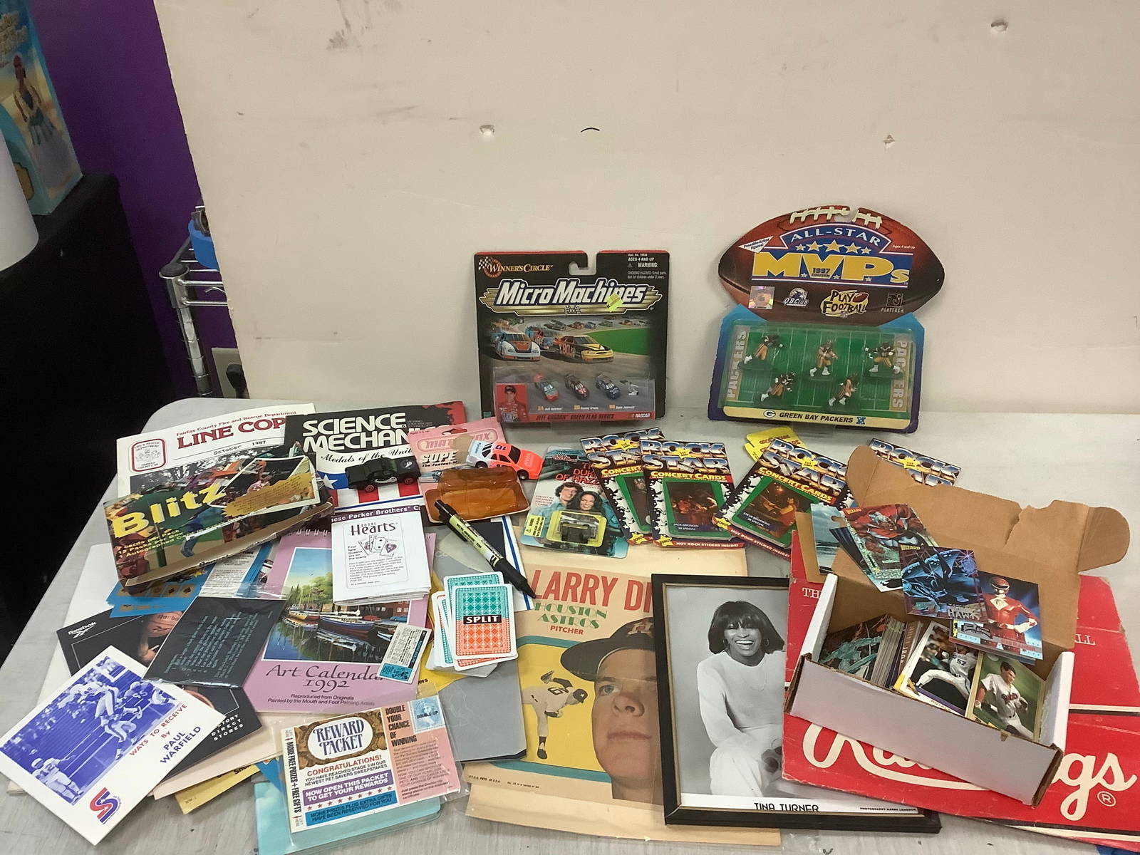 Lot Of Playing Cards, Sealed Concert Trading Cards, And More Auction