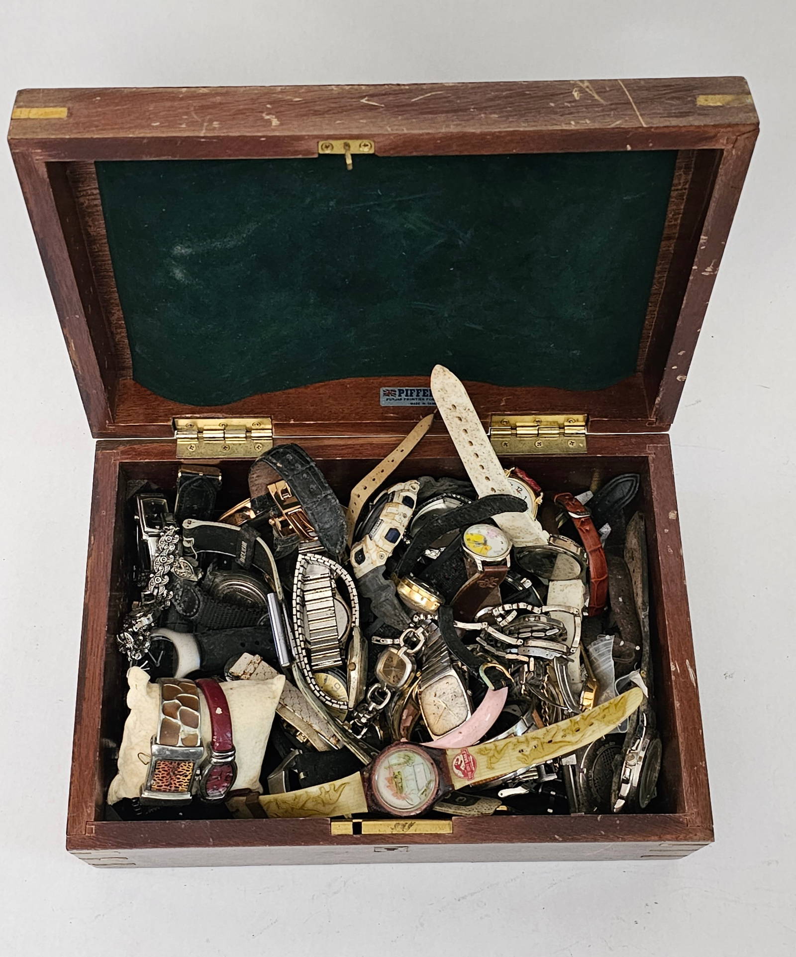 Antique Piffers Box Filled With Vintage Watches Auction