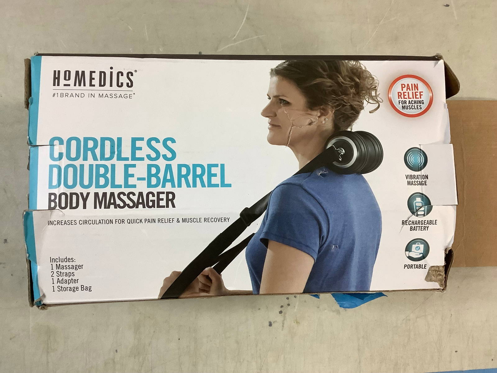 Cordless Double-barrel Body Massager Auction
