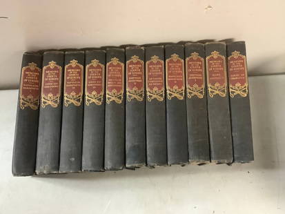 Lot Of Early 1900's Books "memoirs Of The Courts Of Europe"
