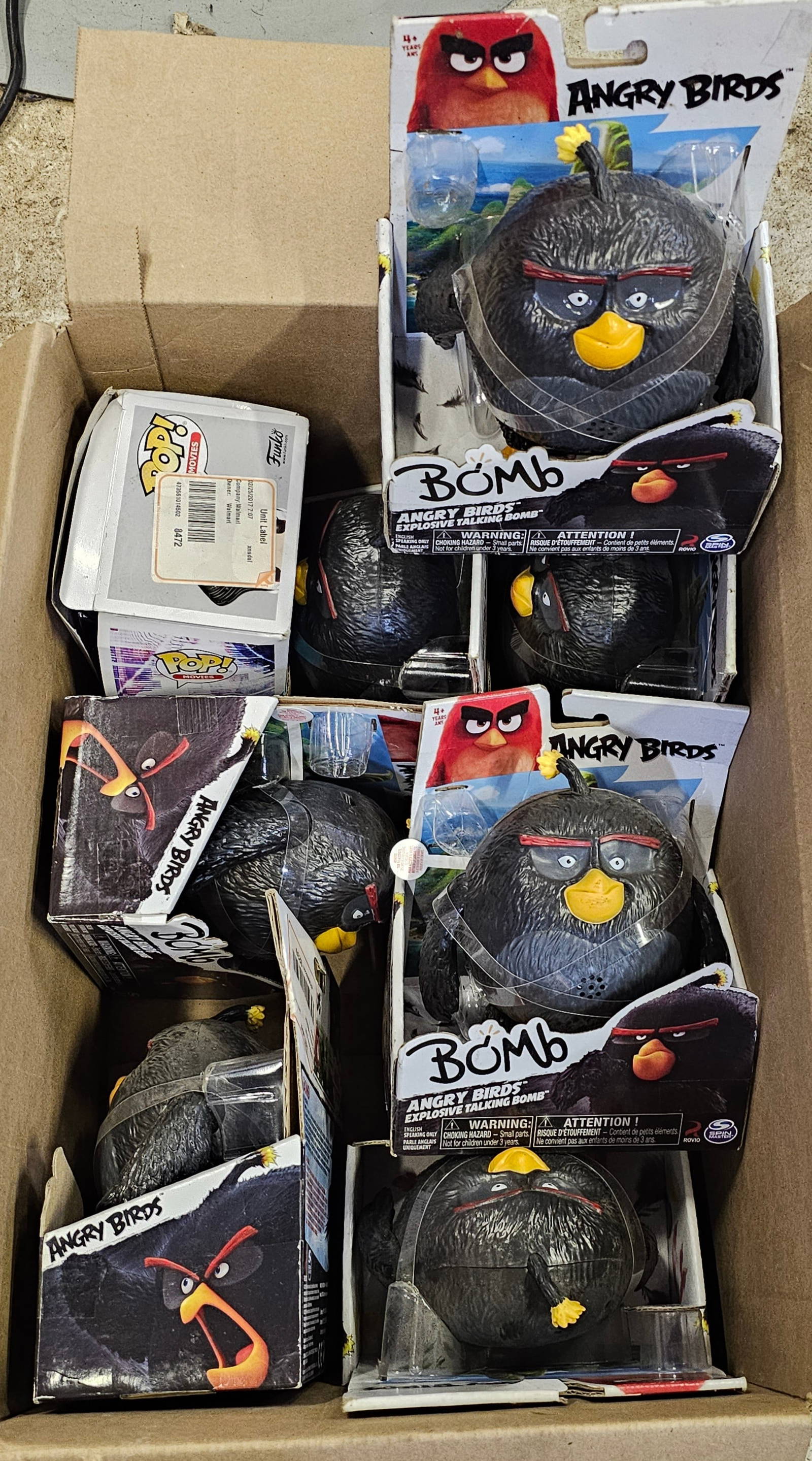 Nib Angry Birds Bomb Toys Auction