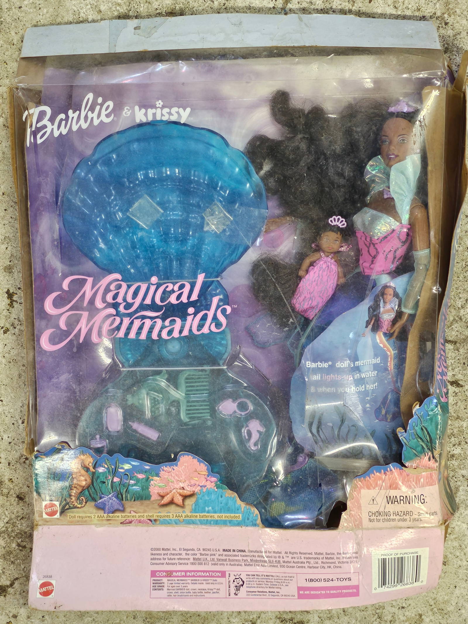 2000 Barbie & Chrissy Magical Mermaids Nib But Box Damaged Auction