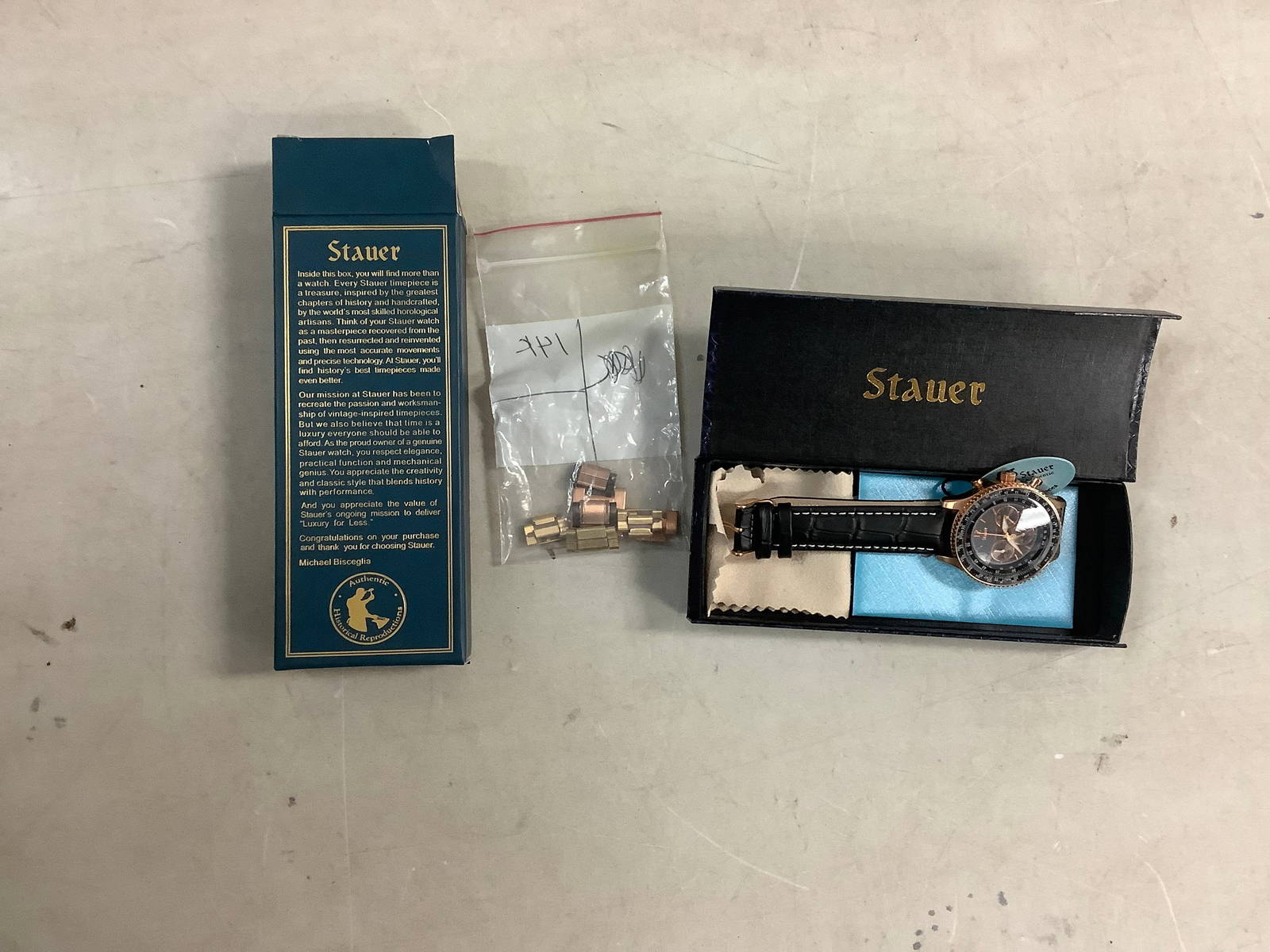 Stauer Watch In Case Auction