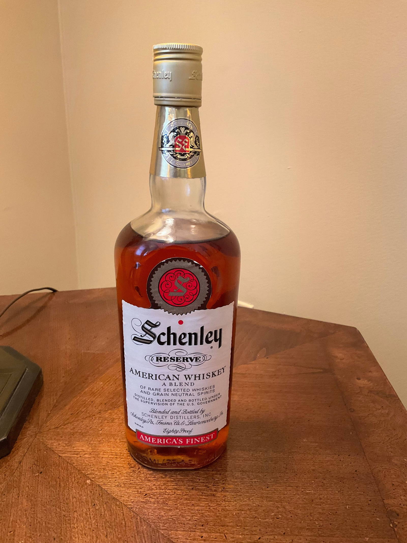 Schenley Resrve American Whiskey 750ml Auction