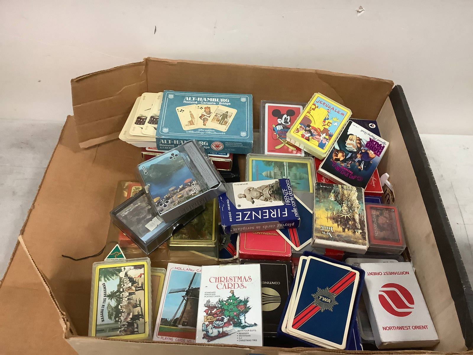Lot Of Vintage Playing Cards Auction
