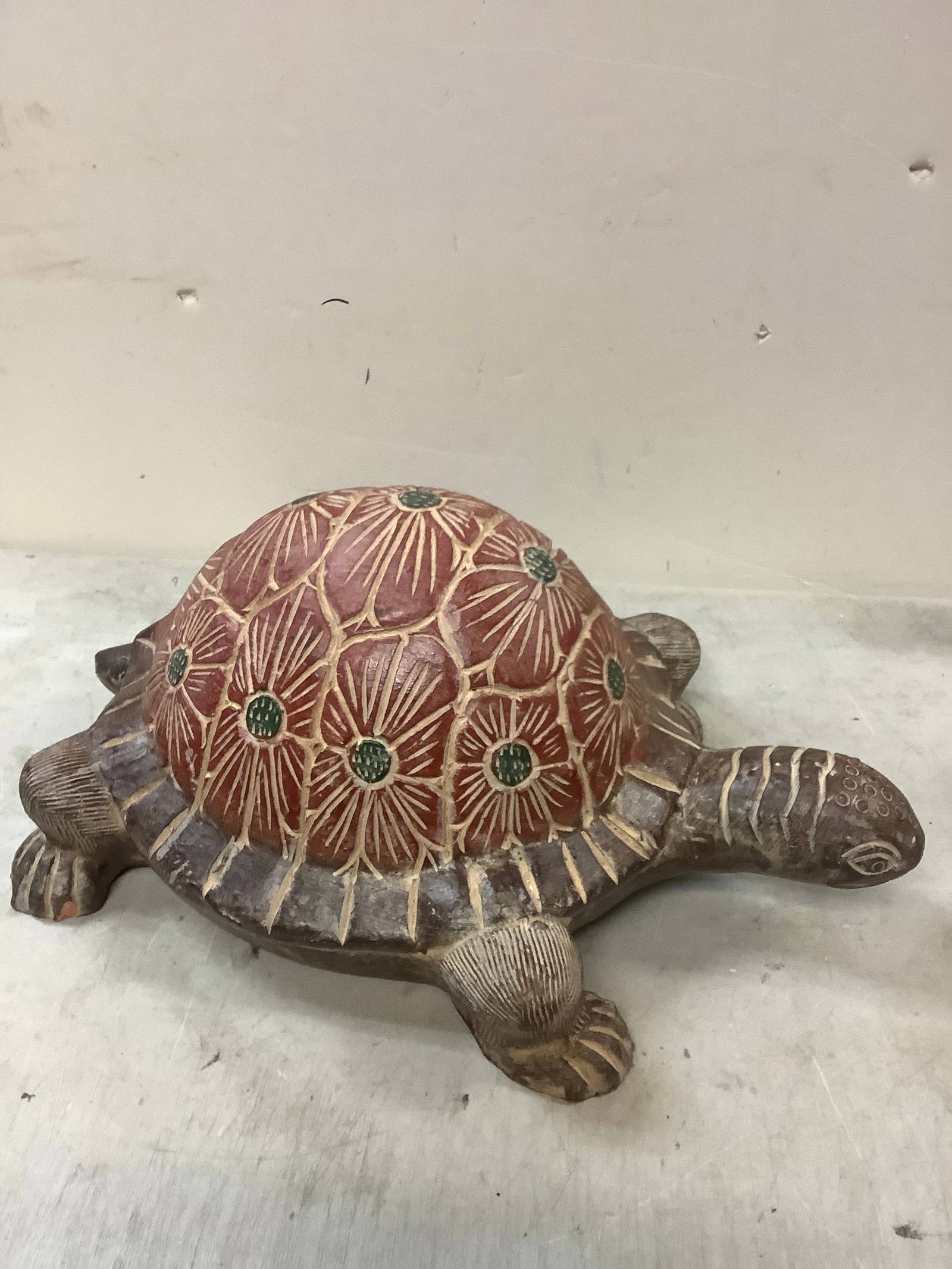 Large Ceramic Turtle 9 X 20 Auction
