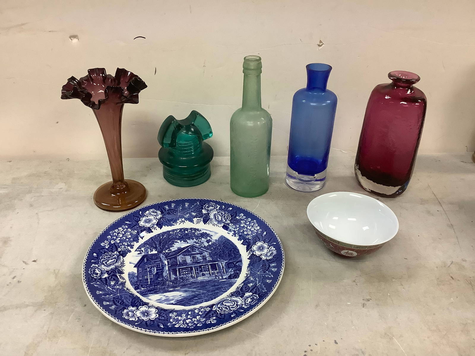 Vintage Bottle Insulater Vases And More Tallest 8in Auction