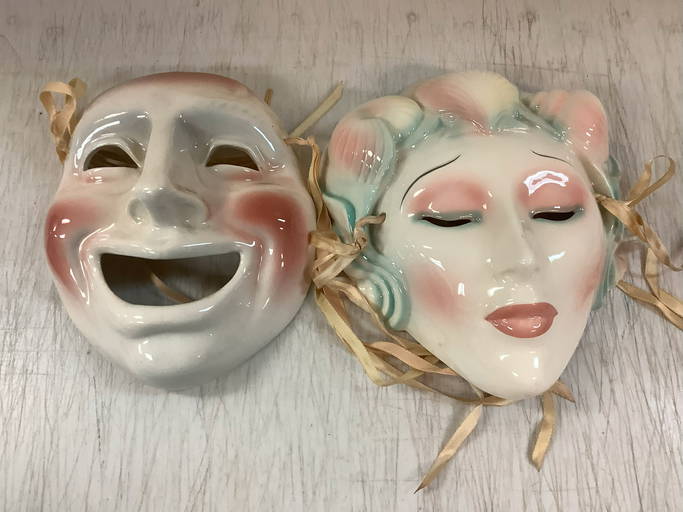 Ceramic Theatre Masks