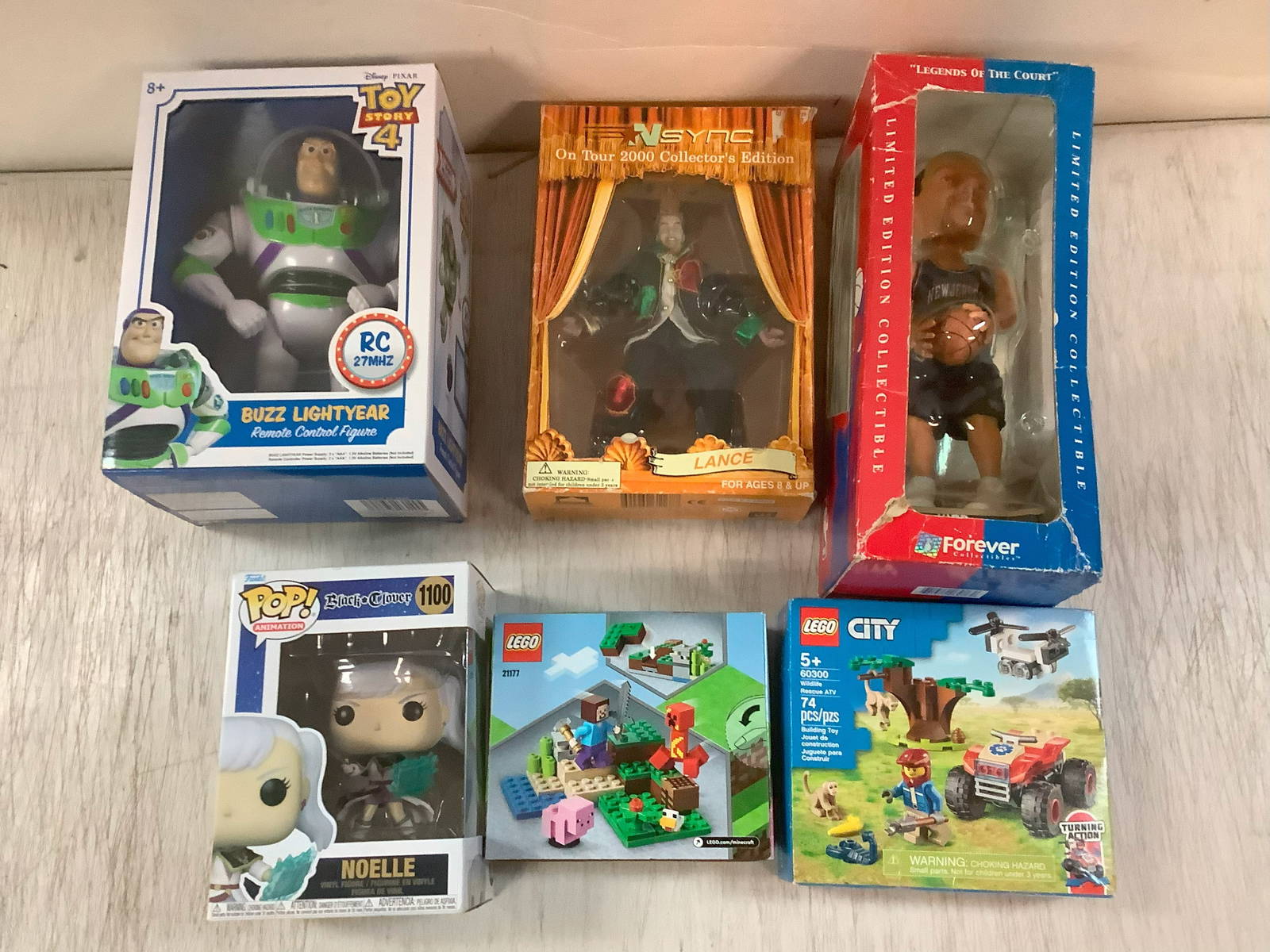 Toy Lot - Vintage Nsync, Toy Story, Legos Auction