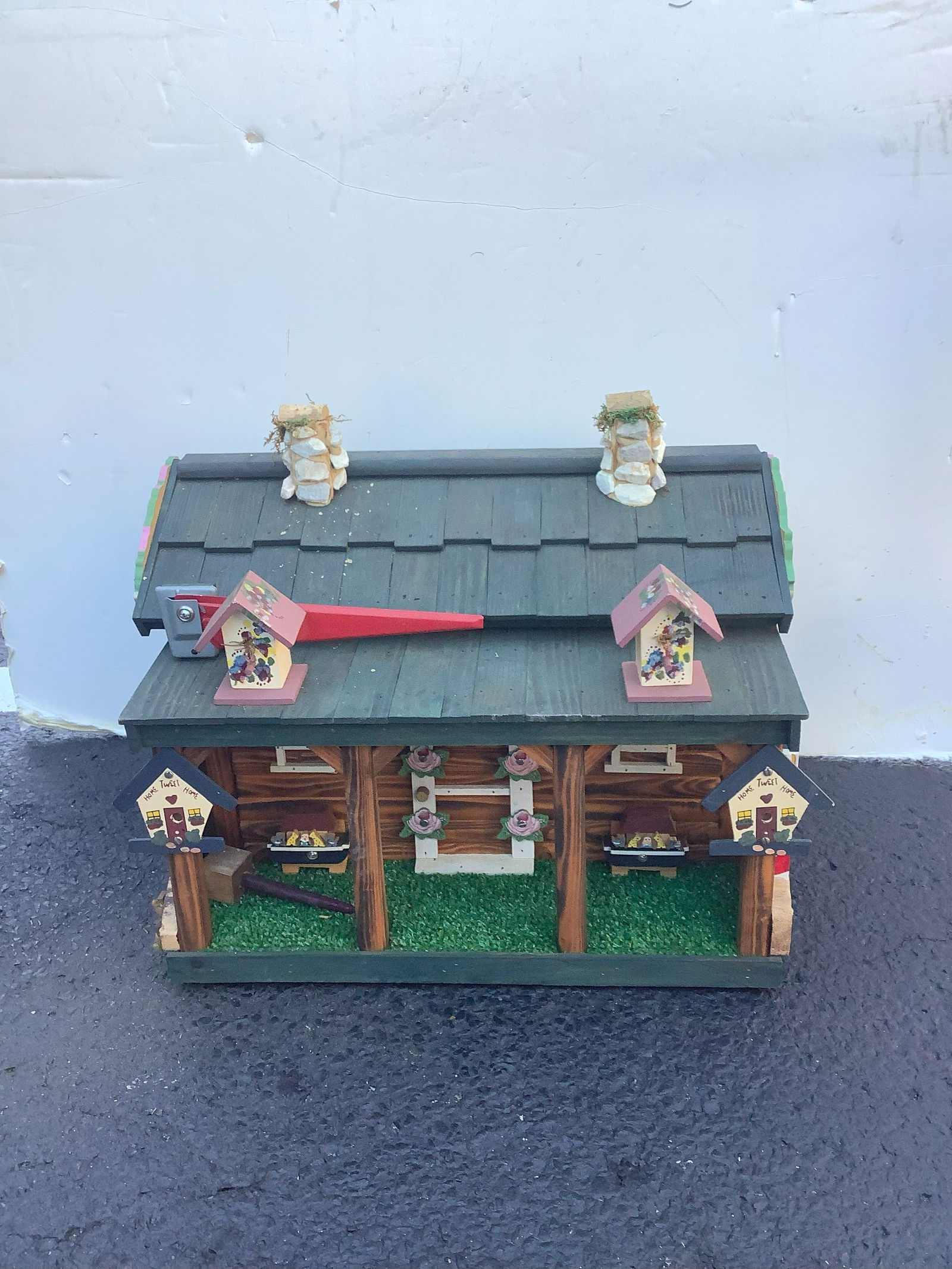 Wood Country Home Mail Box 20x13 Auction