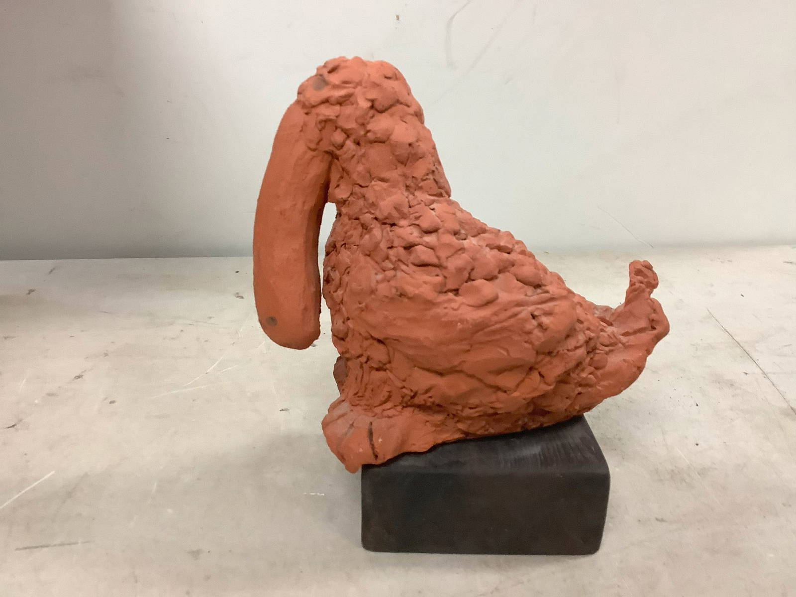 Clay Molded Pelican - Engraving Mark Auction