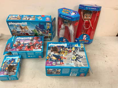 Playmobil Toy Sets In Box, Betty Boop Collectible Fashion Dolls In Boxes