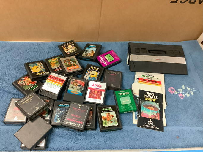 Vintage Atari 2600 Game Console, Vintage Atari Games, Vintage Various ...