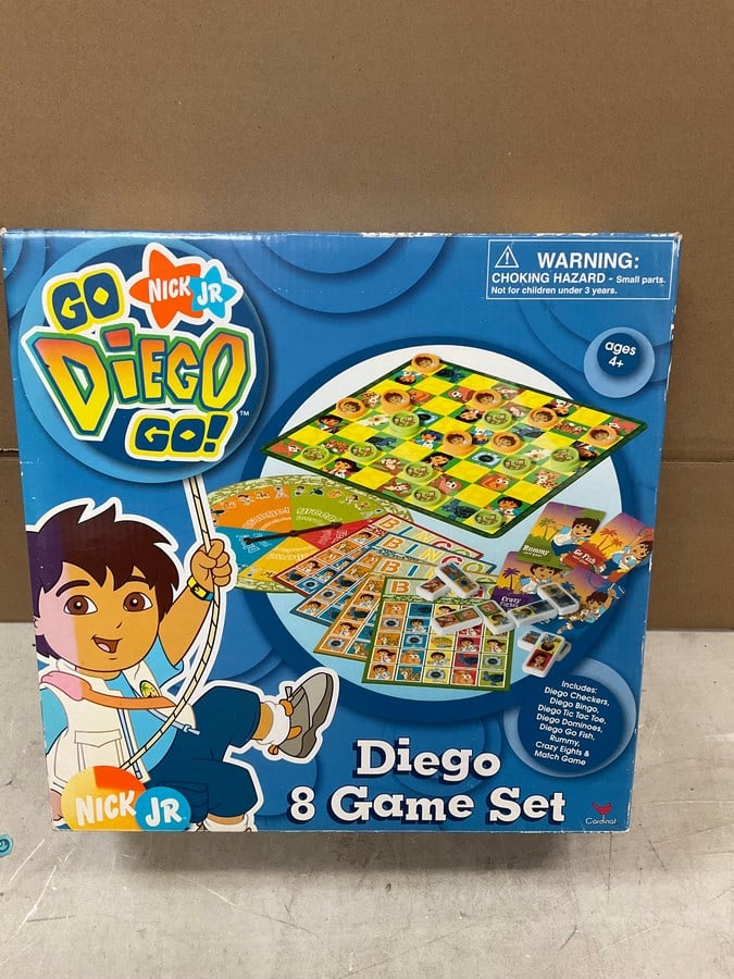 Nick Jr. Go Diego Go 8 Game Set In Box