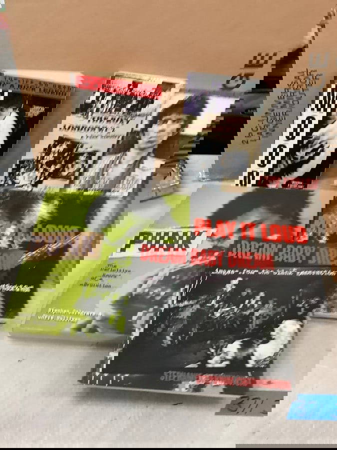 Large Lot Of Rock N Roll Books Auction