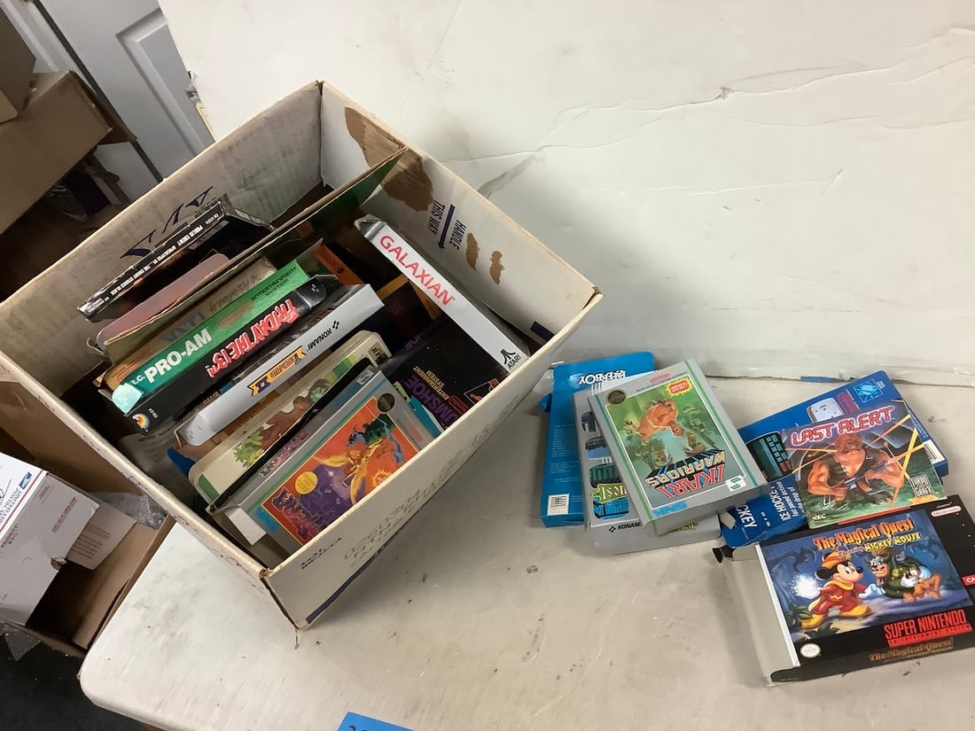 Lot Of Video Game Boxes And Instructions Auction