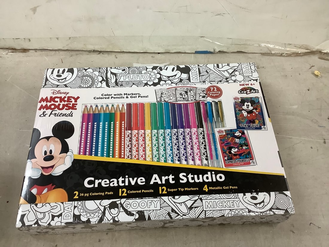 Mickey Mouse Creative Art Studio Set Auction
