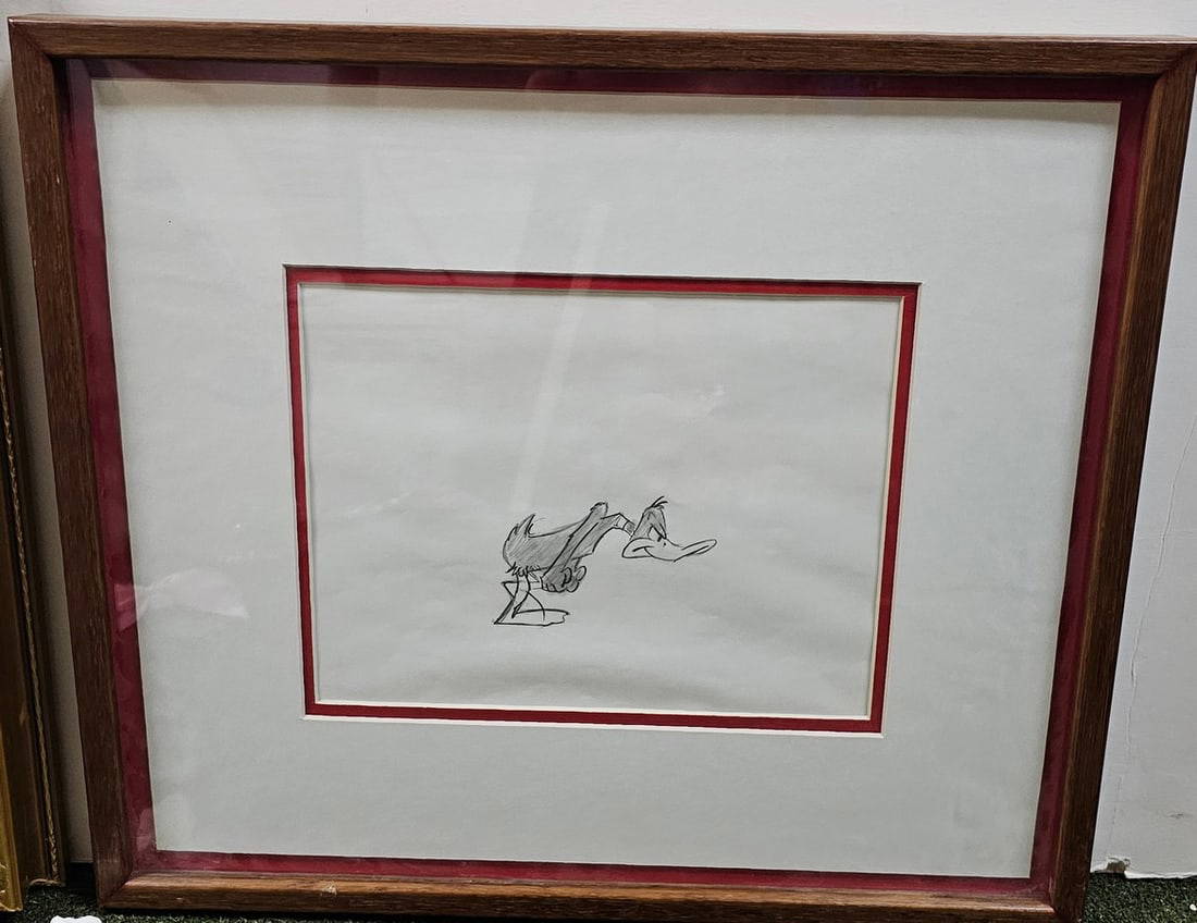 Vintage Animation Cell Framed 16.5x13.5" Auction
