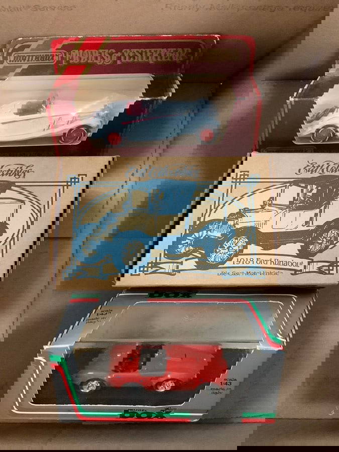 Lot Of Matchbox Model, Die-cast Metal Vehicle, And Model Box Car Auction