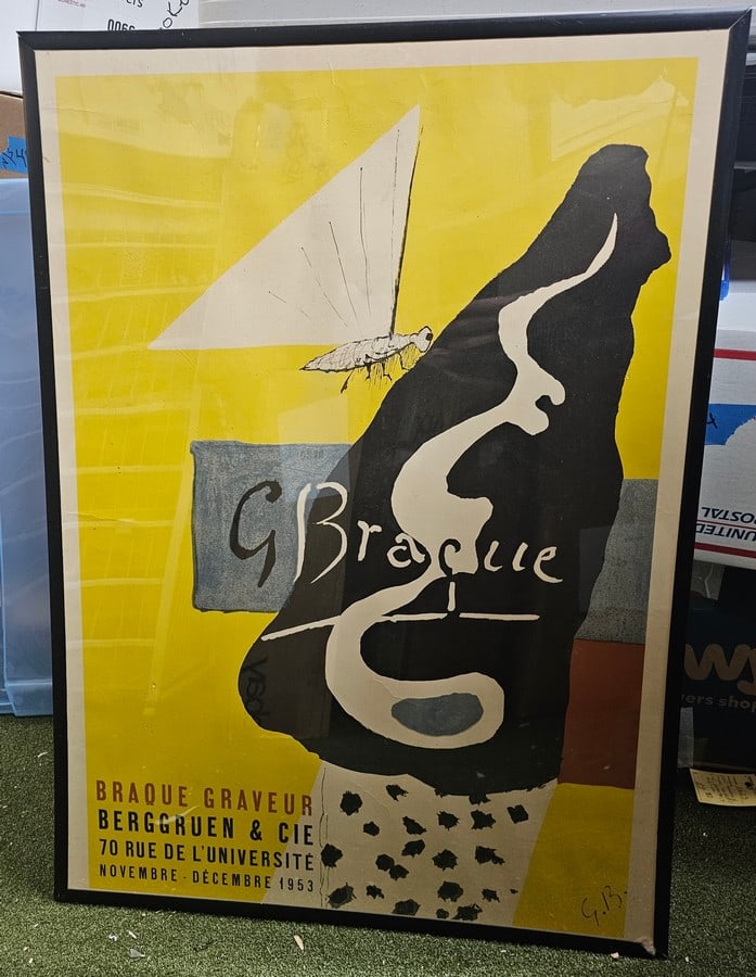 Vintage Georges Braques Braque Graveur Lithograph Poster 1953 28x20 ...
