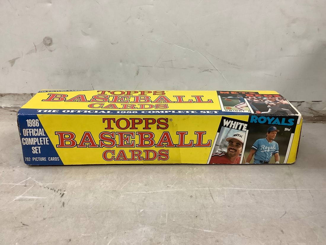 Lot Of Vintage Topps Baseball Cards Official 1986 Complete Set Auction