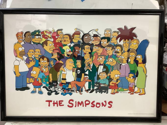 The Simpsons Print By Matt Groening (42in.x29in.)
