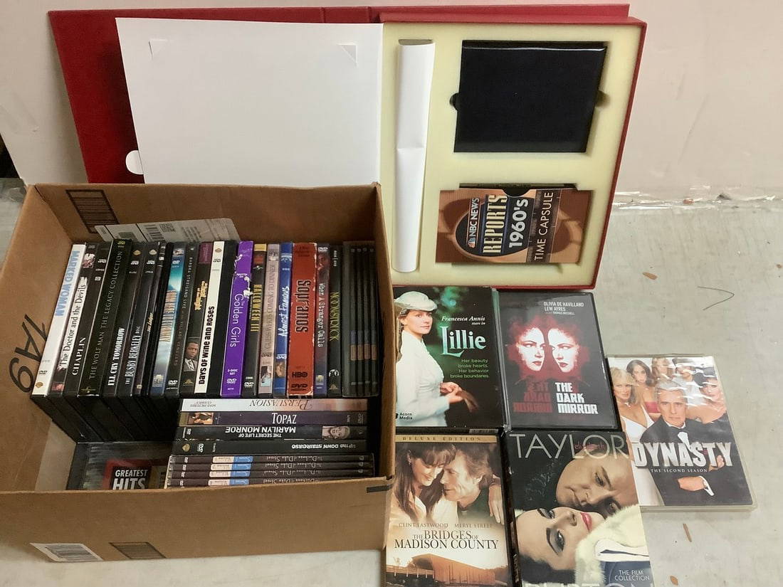 Lot Of Various Dvd's And Nbc News Reports 1960's Time Capsule Set Auction