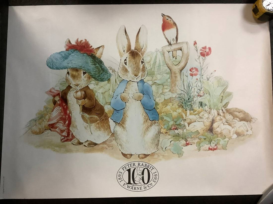 Vintage Peter Rabbit Poster(23in.x33in.) Auction