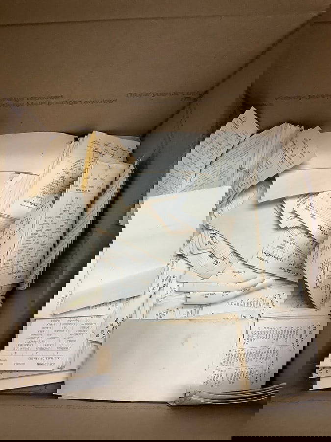 Lot Of Vintage Baseball Pitching Cards Auction