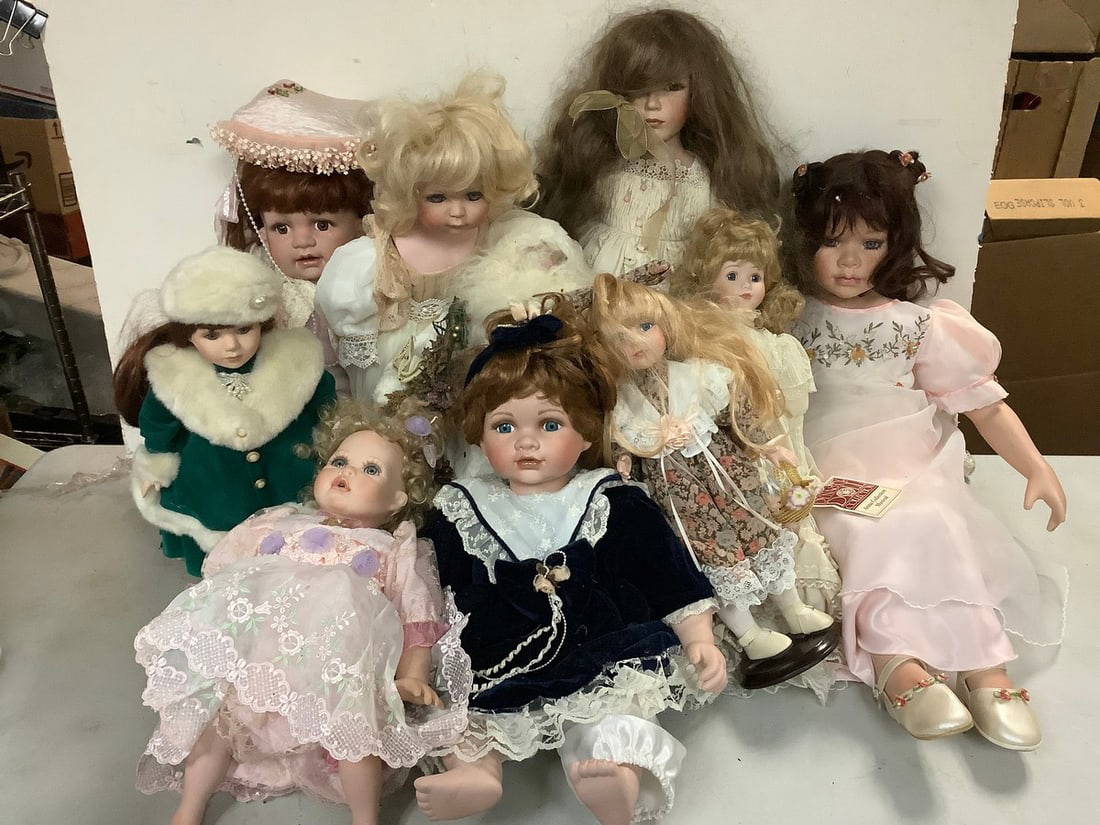 Lot Of Vintage Dolls(palmary Collection, Dynasty Doll Collection, And ...