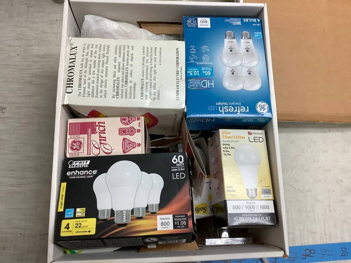 Lots Of Light Bulbs (60, 30, 50 Watts) And More