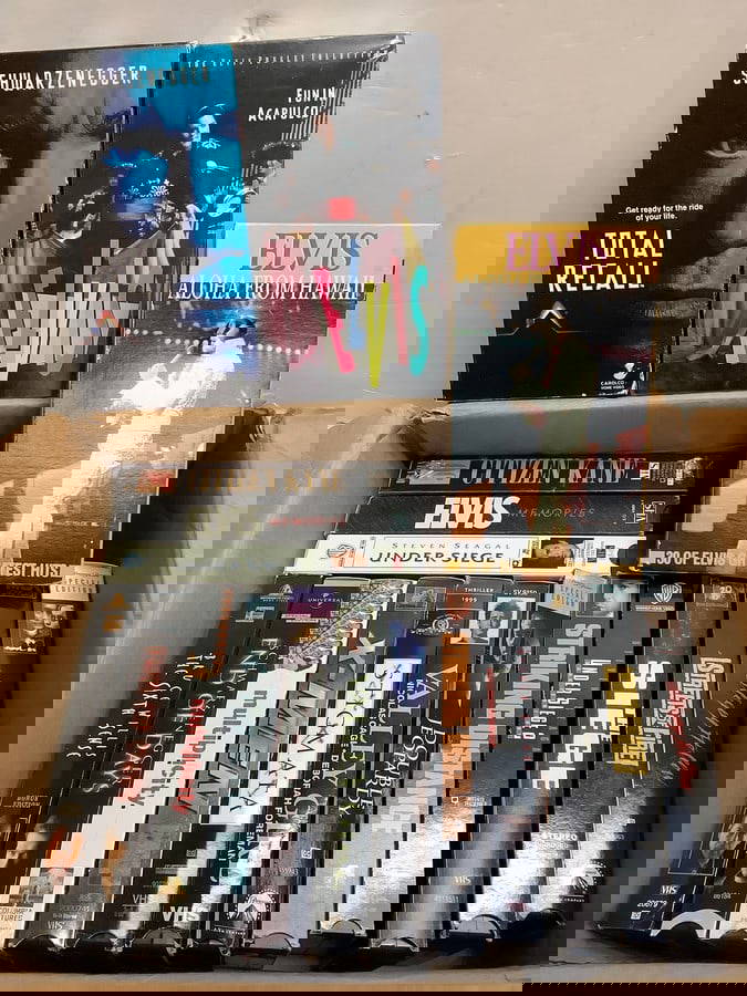 Buy Lot Of Vintage Vcr Movies(elvis, X-men, Total Recall, And More ...