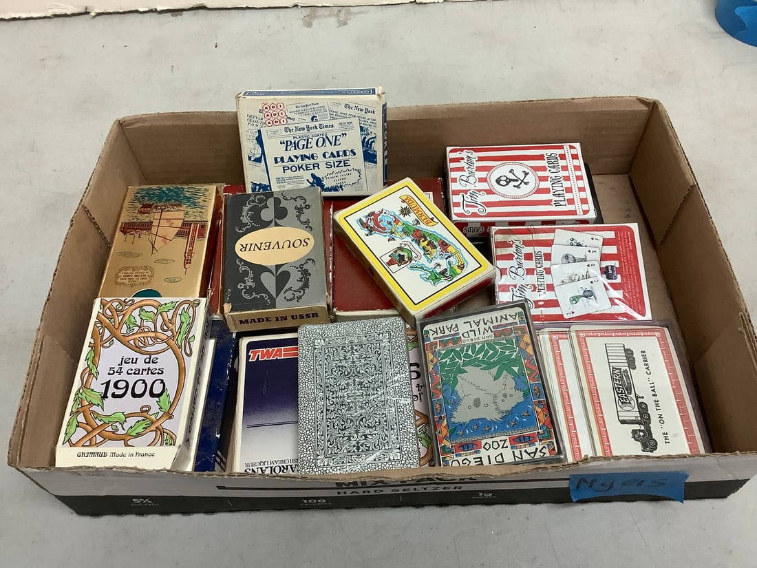 Lot Of Playing Cards Auction