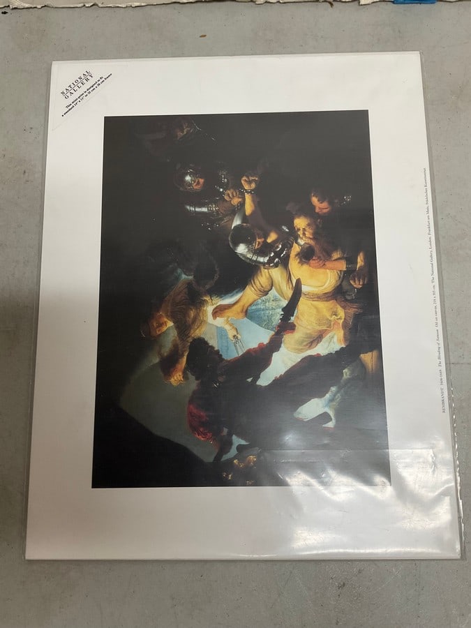 The Blinding Of Samson By Rembrandt Oil On Canvas Art Print(11in.x14in ...