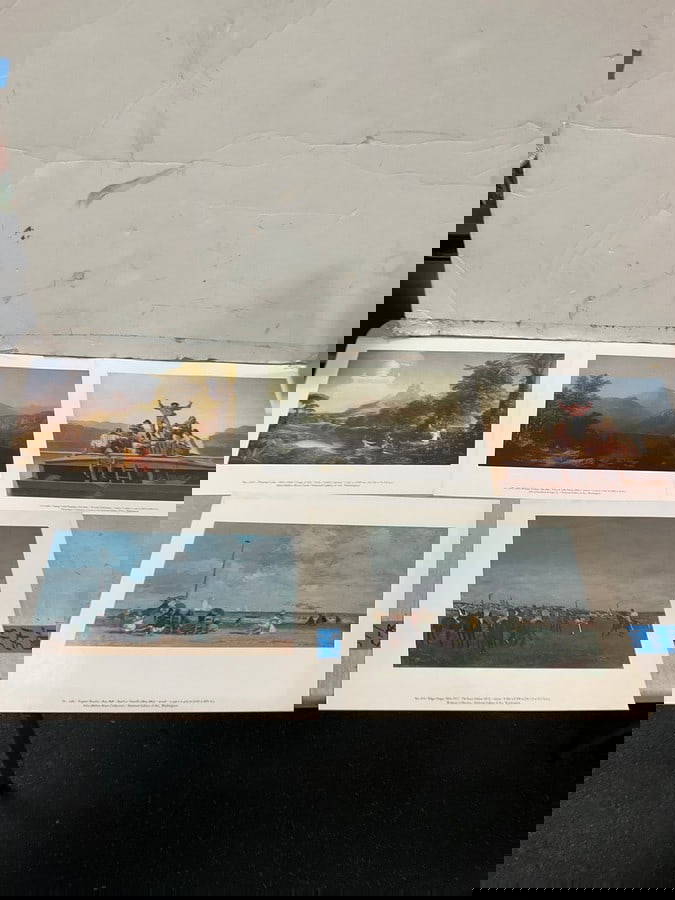 Art Collection Prints View Of Lake George 1857, Beach At Trouville 1864 ...