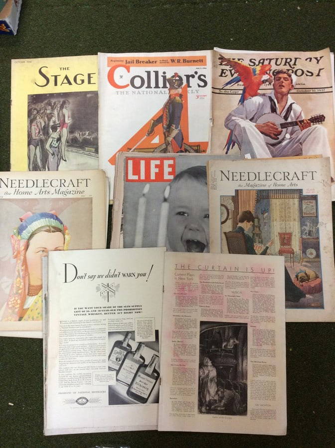 Vintage Magazines(the Saturday Evening Post, Life, Collier's, And More ...